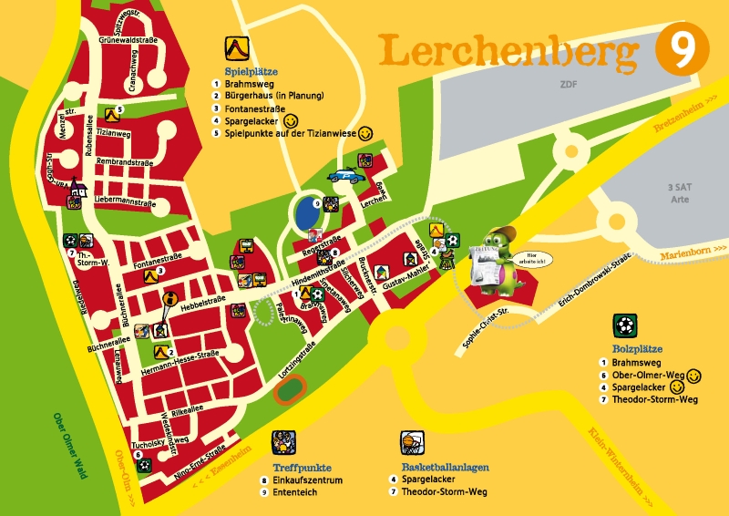 55127 Mainz-Lerchenberg, Mainzer Stadtteil Lerchenberg